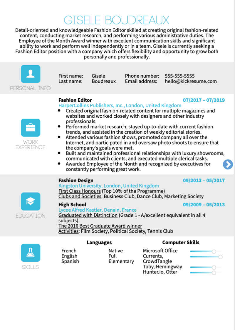 Best Resume Layout For Your Industry - Content Fuel